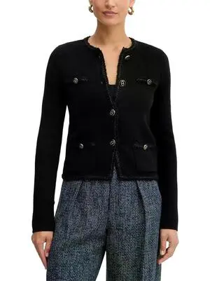TWINSET Buttoned Trim Jacket - Black
