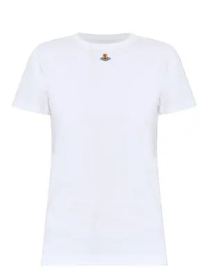 VIVIENNE WESTWOOD T-shirt With Logo Patch - White