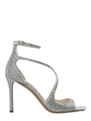 JIMMY CHOO ‘Azia’ Heeled Sandals Silver