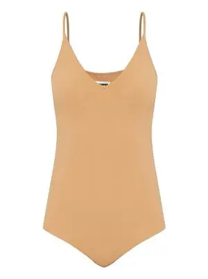 JIL SANDER V-neck Camisole Bodysuit - Beige