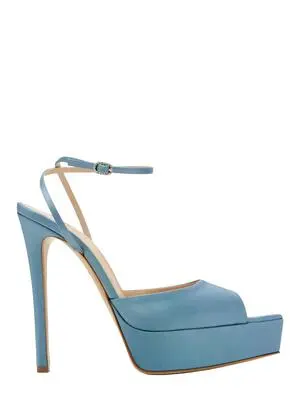 ANDREA WAZEN Platform Heeled Sandals - Blue
