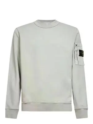 Stone Island Patch-pocket Crew-neck Sweater - Grey