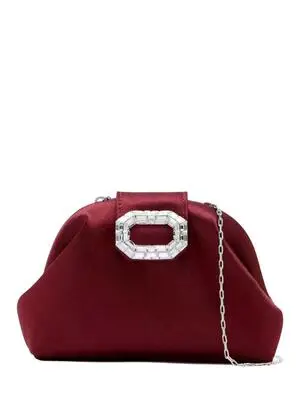 Amina Muaddi Camelia Clutch Bag - Red