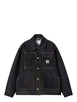 Carhartt Work In Progress Logo-patch Denim Jacket - Blue