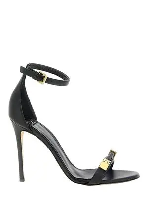 ELISABETTA FRANCHI Woven Logo Sandals