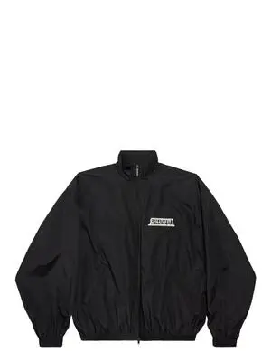 Balenciaga Zip Up Coat - Black