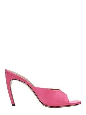Attico Betta Heeled Mules - Pink