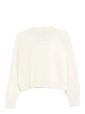 Loulou De Saison Ribbed-trim Sweater - Neutrals