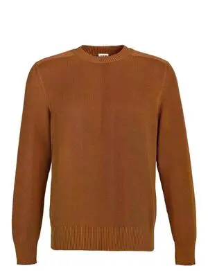 TOD'S Ribbed Crew-neck Sweater - Brown