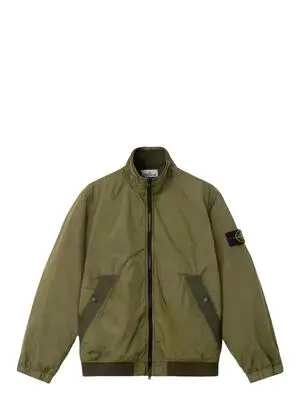 Stone Island Logo-detail Bomber Jacket - Green