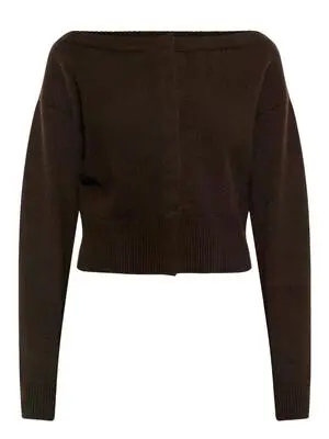 TOM FORD Boat-neck Cardigan - Brown