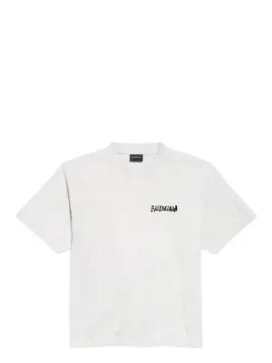 Balenciaga Logo Short-sleeved T-shirt - Neutrals