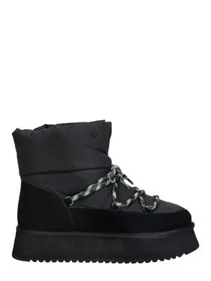 BALDININI Padded Platform Ankle Boots - Black