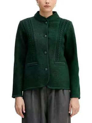 HOSS INTROPIA Braided Buttoned Jacket - Green