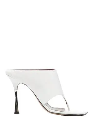 Paris Texas Lorena Thong High Heel Sandals - White