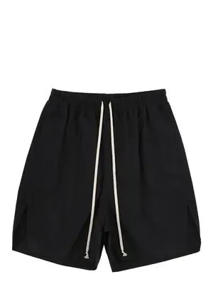 Rick Owens Cotton Shorts - Black