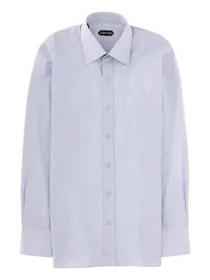 TOM FORD Cotton Shirt - Blue