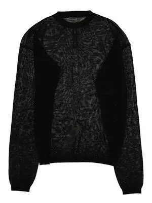 Rick Owens Penta Sheer Pull Sweater - Black