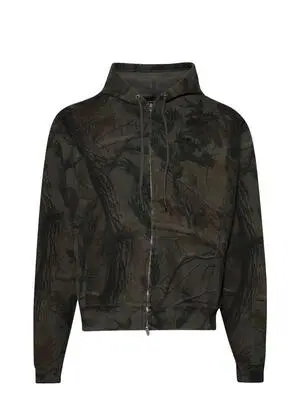 BALENCIAGA Oversize Zip Up Forest Green