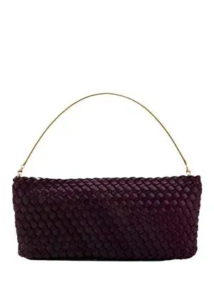 NAGHEDI Gala Woven Handle Shoulder Bag - Purple