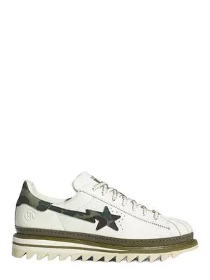 Adidas Clot X Bape® Camouflage Star Low-top Sneakers - White
