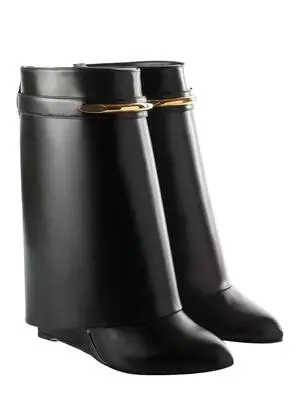 Givenchy Leather Ankle Boots - Black