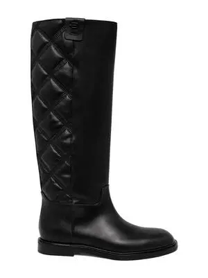 BALDININI Quilted Knee-high Boots - Black