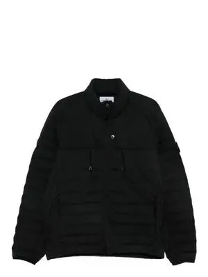 Stone Island Down Zip-up Jacket - Black