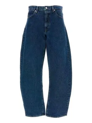 FRAME Five-pocket High-rise Wide Leg Jeans - Blue