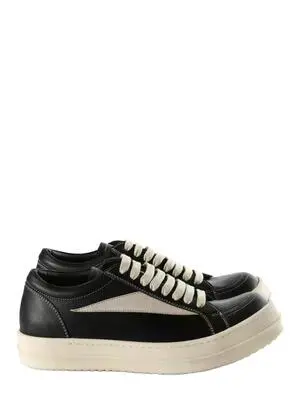Rick Owens Panelled Low-top Sneakers - Black