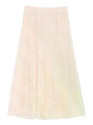 Ermanno Scervino Pleated Midi Skirt - Pink