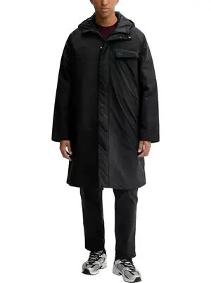 Adidas Hooded Parka Coat - Black
