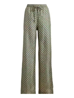 Polo Ralph Lauren Floral-print Palazzo Pants - Green