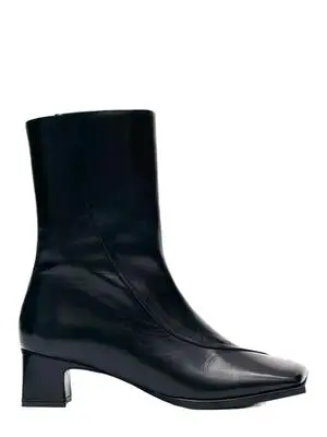 ALOHAS Square-toe Ankle Boots - Black