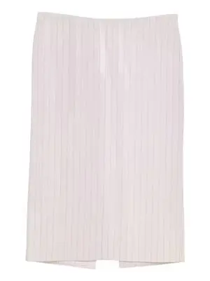Acne Studios Pinstripe Midi Skirt - Neutrals