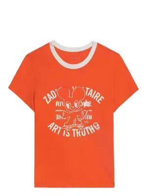 Zadig&Voltaire Graphic Ringer T-shirt - Orange