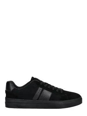 BALDININI Suede Lace-up Sneakers - Black