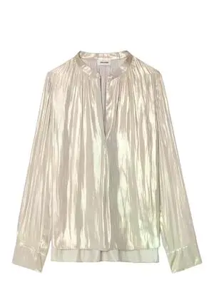 Zadig&Voltaire Tink V-neck Top - Gold
