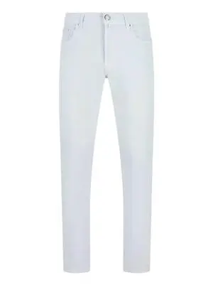 Jacob Cohen Buttoned Trousers - Blue