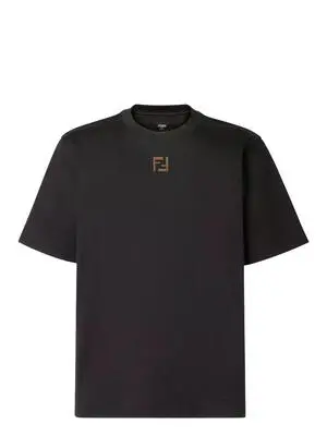 Fendi Embroidered T-shirt - Black
