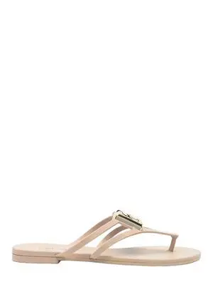 Dolce & Gabbana Logo Flip-flops - Neutrals