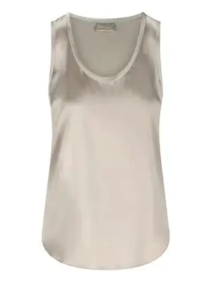 Brunello Cucinelli Sleeveless Tank Top - Neutrals