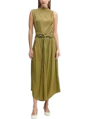 HOSS INTROPIA Tie-waist Sleeveless Midi Dress - Green