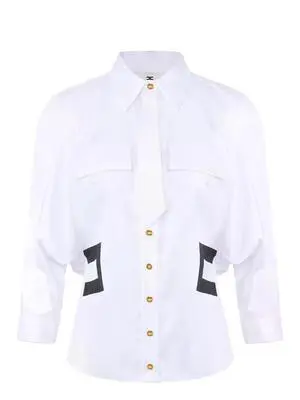 Elisabetta Franchi Tie-detail Shirt - White