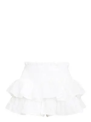 AMIR SLAMA Ruffled Tier Mini Skirt