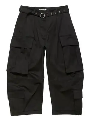 Acne Studios Belted Cargo Trousers - Black