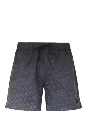 BOSS Monogram Swim Shorts - Grey