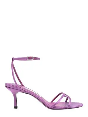 JIMMY CHOO Leo Ankle Strap Sandals - Purple