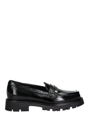 BALDININI Lug-sole Platform Loafers - Black