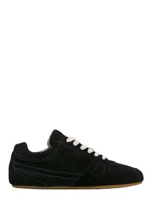 Isabel Marant Senny Low Leather Sneakers - Black